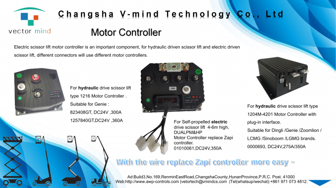 Scissor Lift Motor Controller Type Changsha Vmind Technology Co, Ltd ...